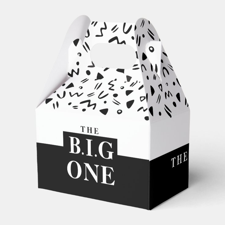 The BIG one Party favor box | Zazzle