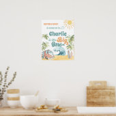 The Big One Party Welcome Sign-First Birthday-1st Poster | Zazzle