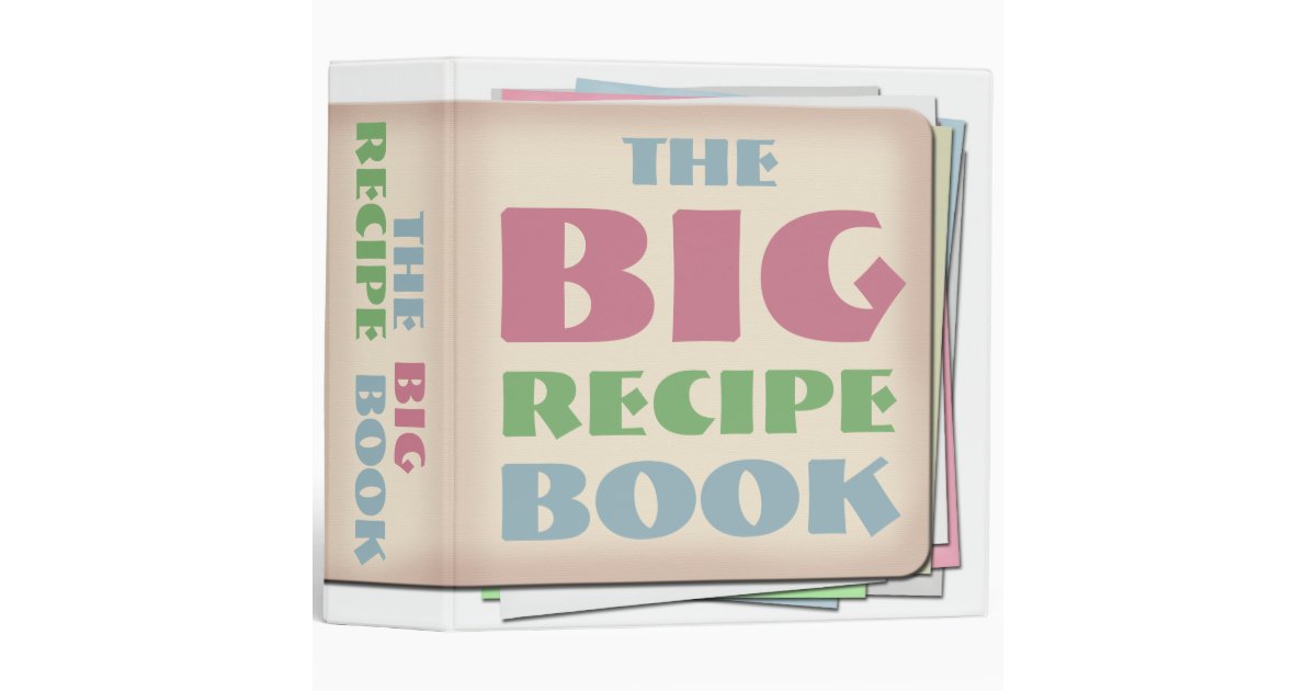 The BIG Recipe Book 2" Avery Binder | Zazzle