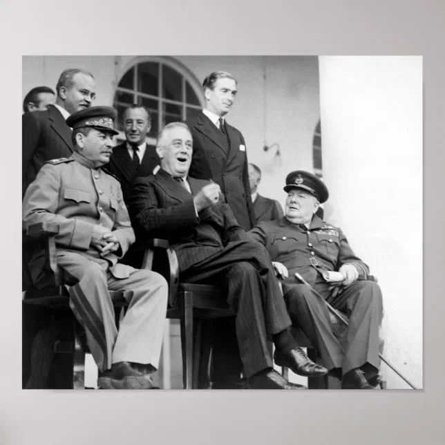 The Big Three - WW2 - Tehran Conference 1943 Poster | Zazzle