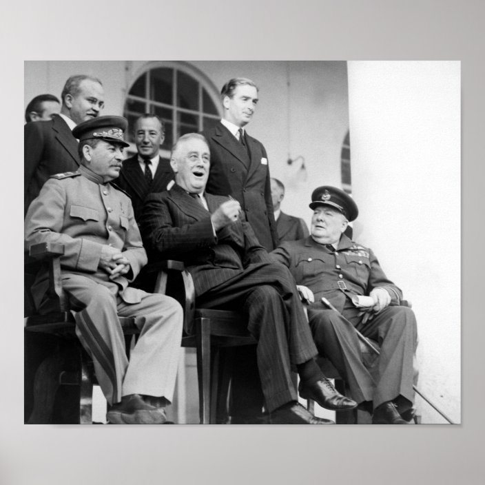 The Big Three - WW2 - Tehran Conference 1943 Poster | Zazzle.com