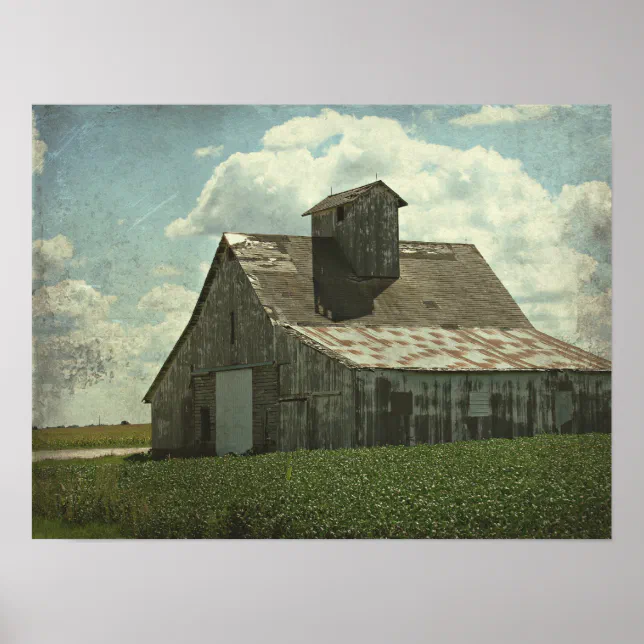 The Big White Barn Poster | Zazzle