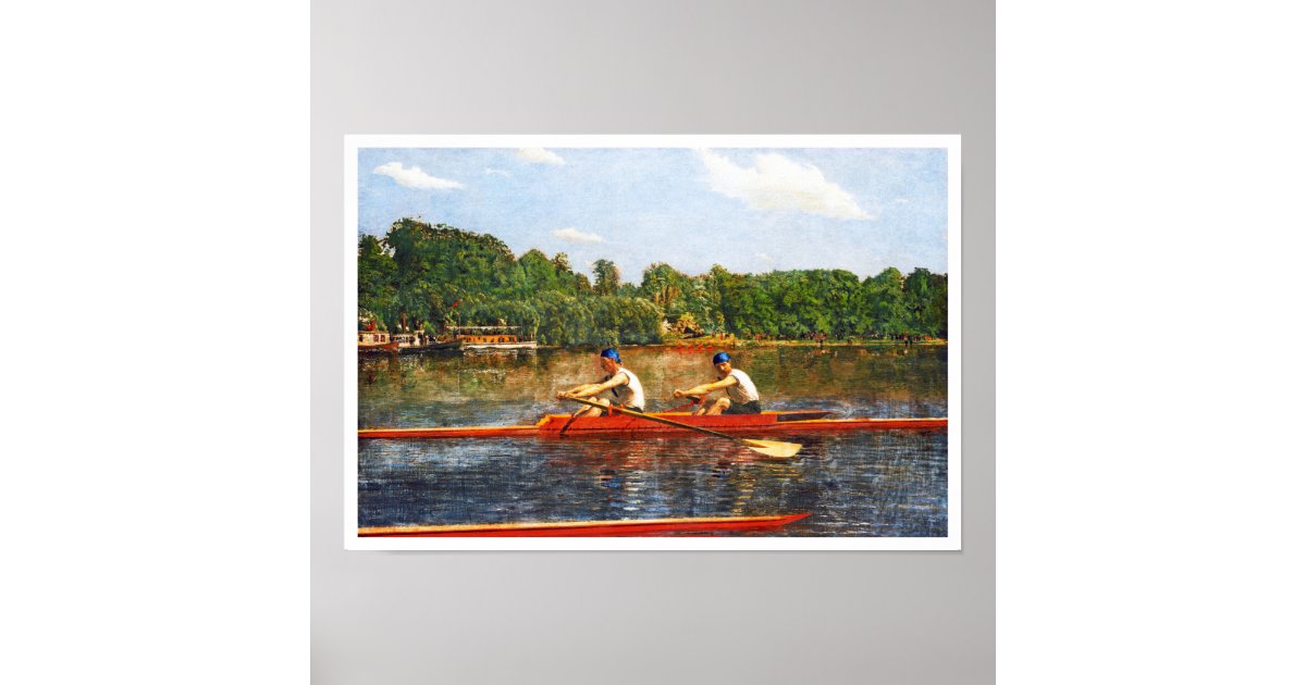 The Biglin Brothers Racing by Thomas Eakins Poster | Zazzle