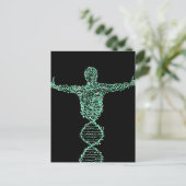 The Biology DNA man Postcard | Zazzle