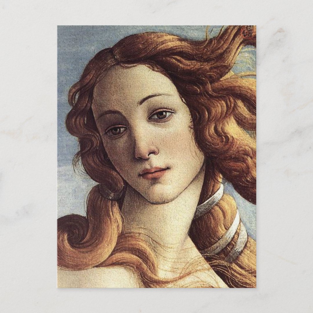 The Birth of Venus (detail) Postcard | Zazzle
