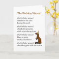 The Birthday Weasel - a funny birthday poem Card | Zazzle
