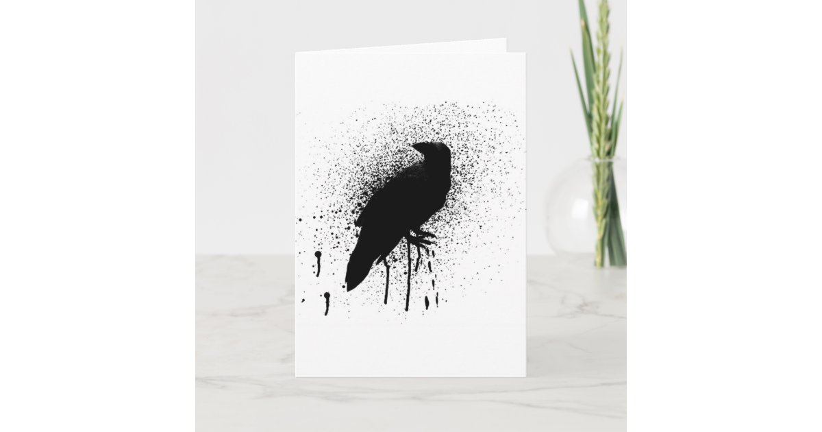 The black crow card | Zazzle
