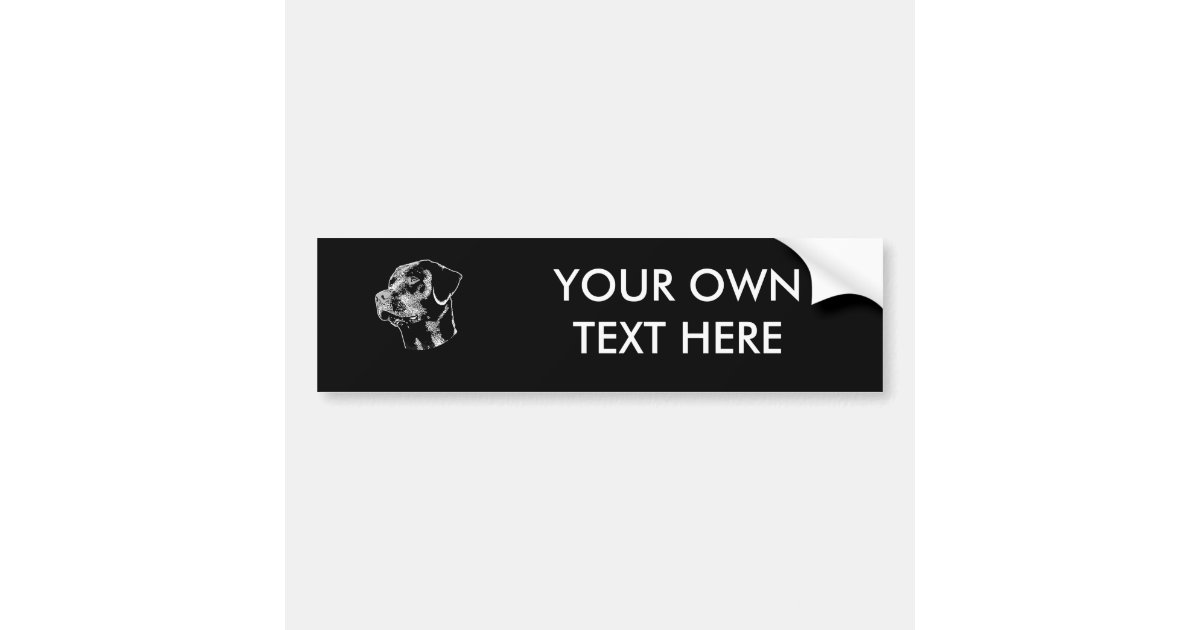 THE BLACK LAB BUMPER STICKER | Zazzle