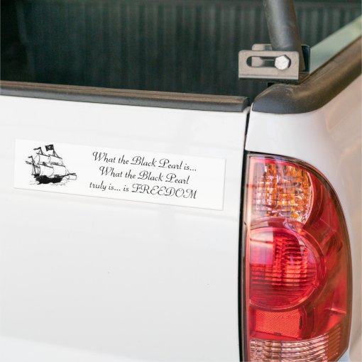 The Black Pearl Bumper Sticker | Zazzle