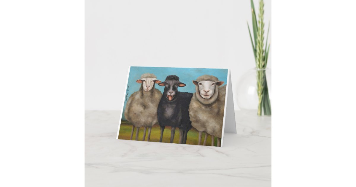 The Black Sheep Holiday Card | Zazzle