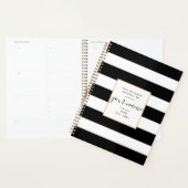 The Black & White Classic Planner | Zazzle