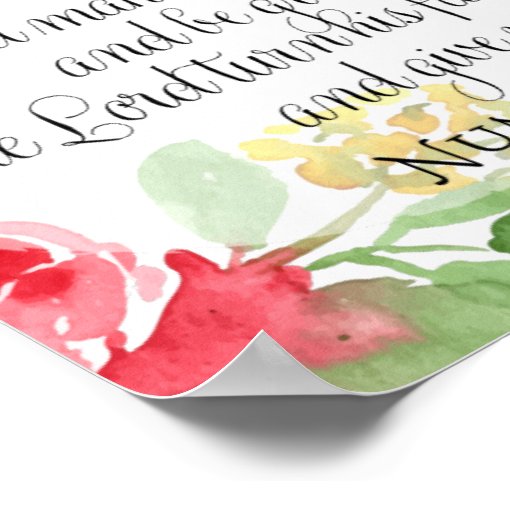 The blessing | Scripture Art | Numbers 6:24-26 Poster | Zazzle