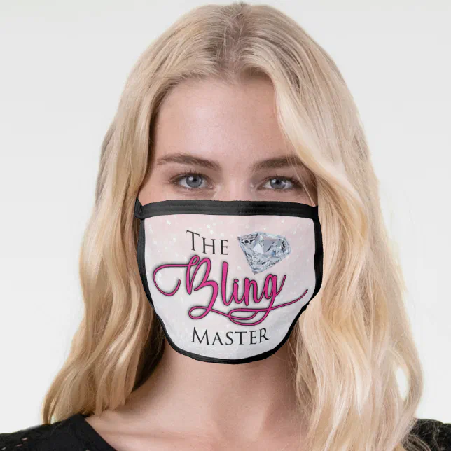 The Bling Master Face Mask | Zazzle