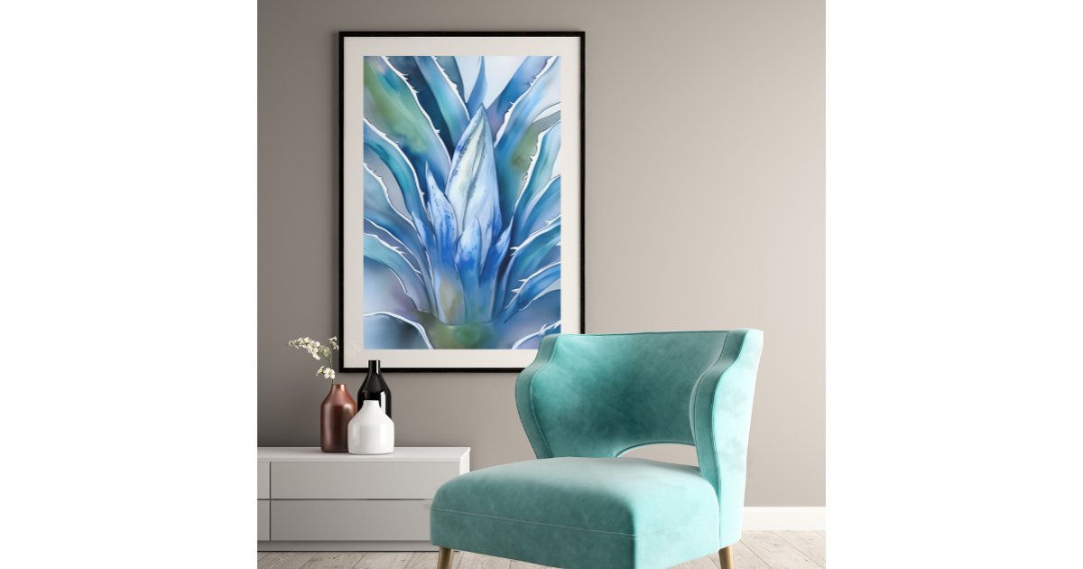 The Blue Agave unframed Poster | Zazzle