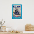 The Blue Comet Poster | Zazzle