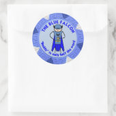 The Blue Falcon custom sticker | Zazzle