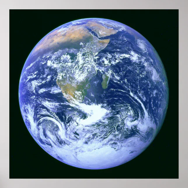 The Blue Marble - Earth Seen From Space Poster | Zazzle