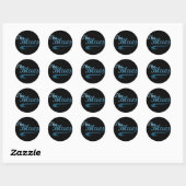 The Blues Classic Round Sticker | Zazzle