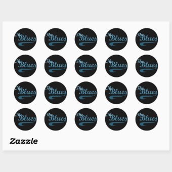 The Blues Classic Round Sticker | Zazzle