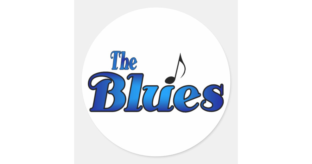 The Blues Sticker | Zazzle