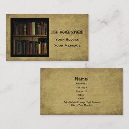 The Book Store- Business Card | Zazzle