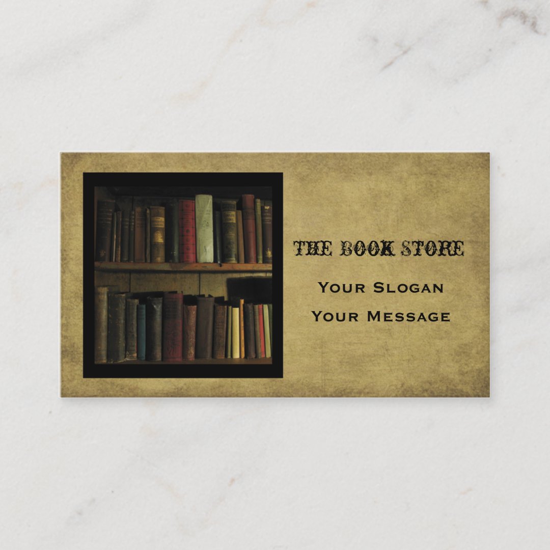 The Book Store- Business Card | Zazzle