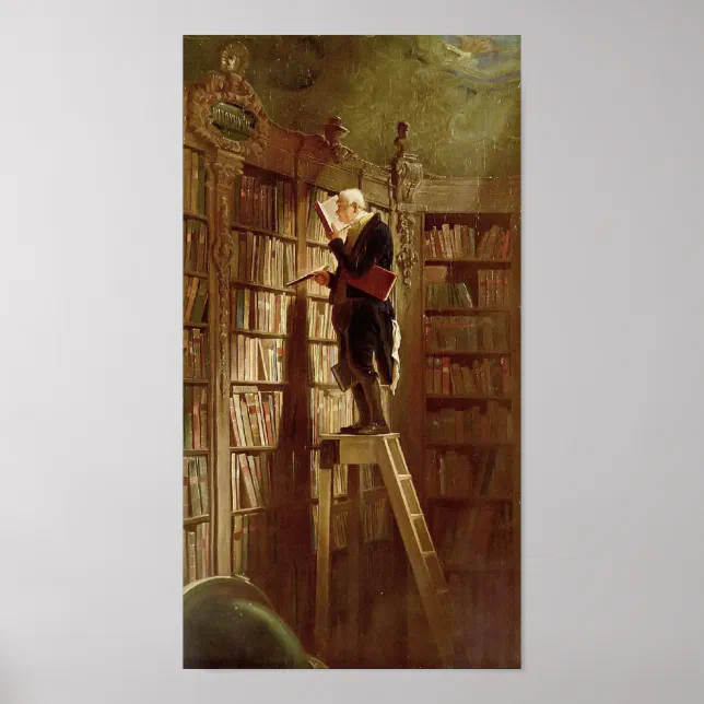 The Bookworm Poster | Zazzle