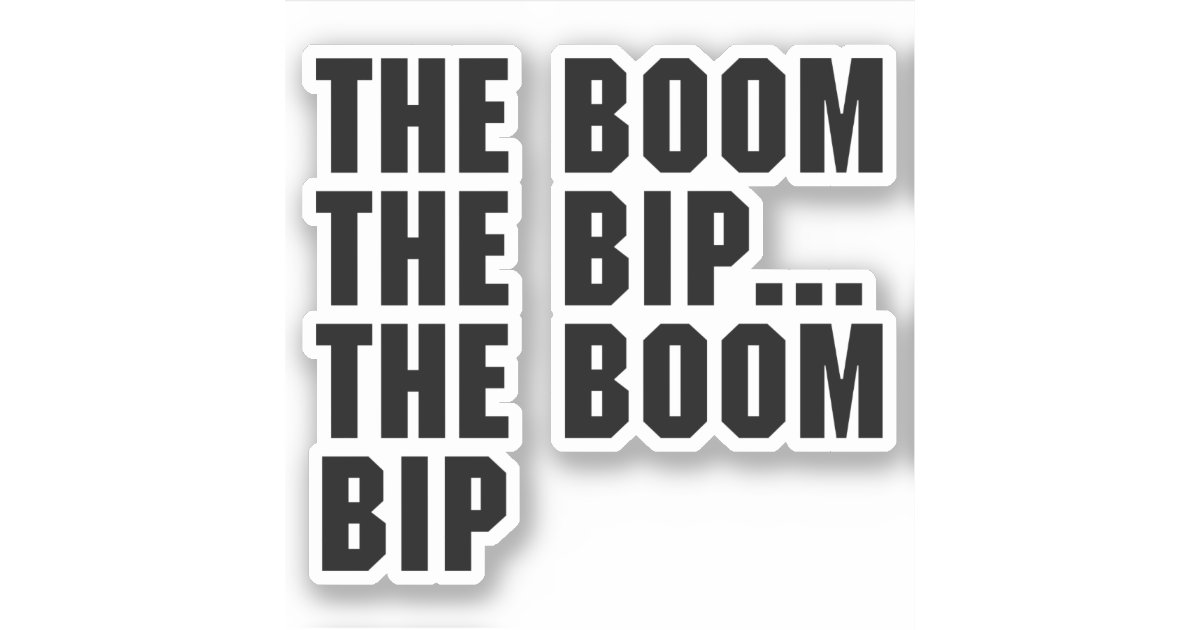 The Boom Bip Sticker | Zazzle