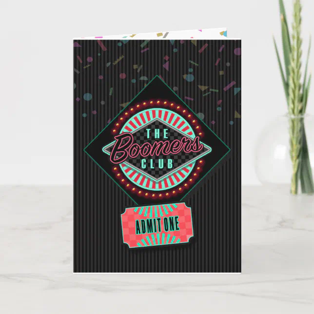 The Boomers Club Birthday Card | Zazzle