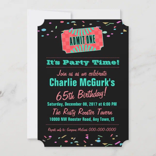 The Boomers Club Birthday Party Invitation | Zazzle