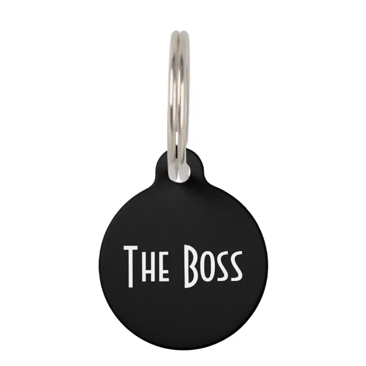 "The Boss" Cat Tag | Zazzle