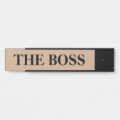 The Boss Hanging Door Sign Name Plate | Zazzle
