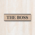The Boss Hanging Door Sign Name Plate | Zazzle