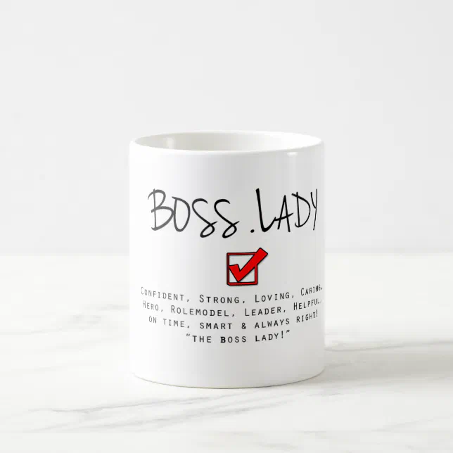 The Boss Lady Coffee Mugs® Coffee Mug | Zazzle