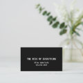 The Boss of Everything Funny Black Business Card | Zazzle
