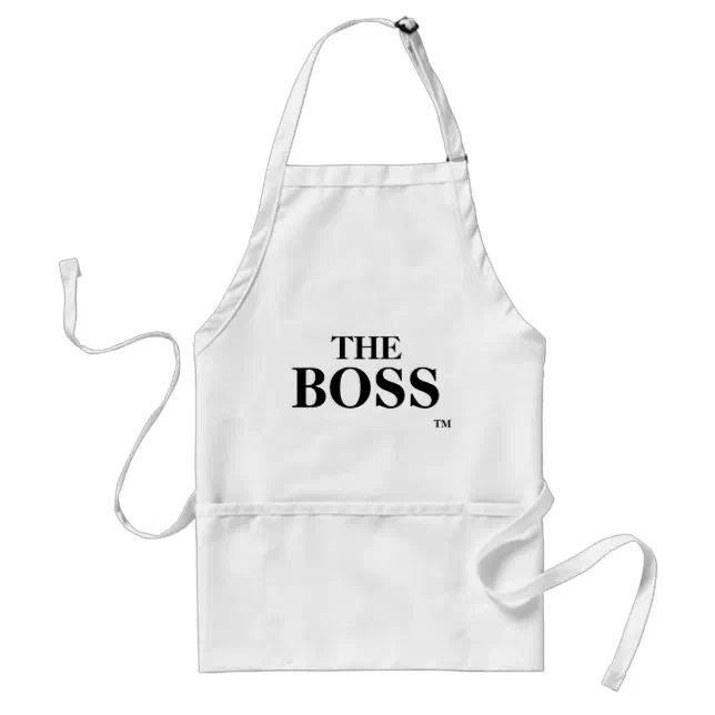 The Boss Trademark TM Trademark Kitchen Apron | Zazzle