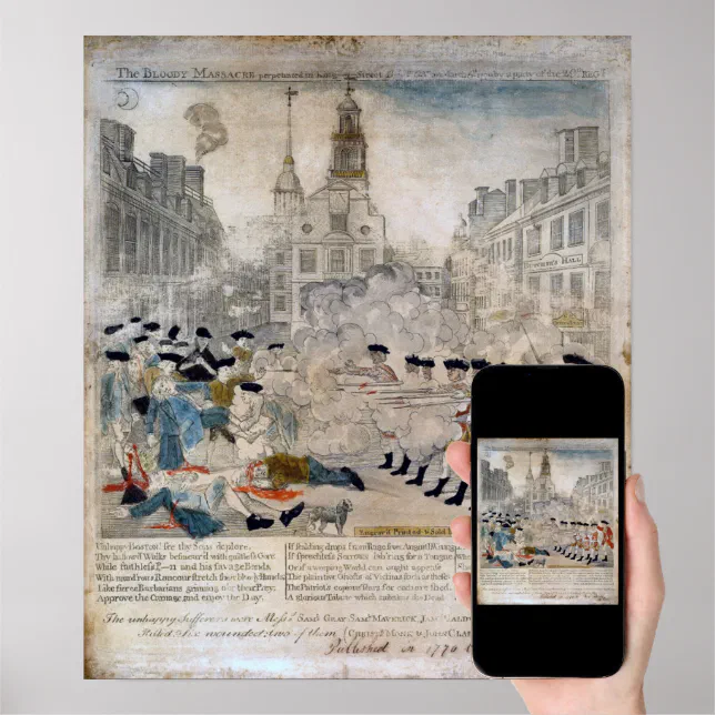 The Boston Massacre Poster | Zazzle