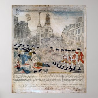 The Boston Massacre Poster | Zazzle