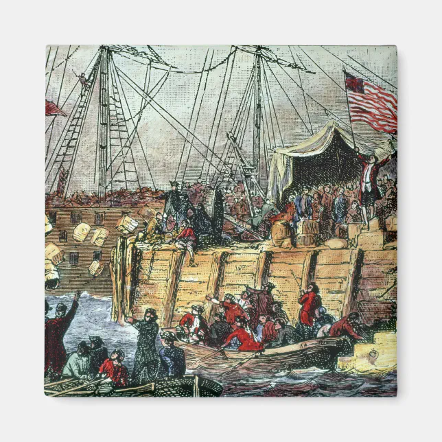 The Boston Tea Party, 16th December 1773 Magnet | Zazzle