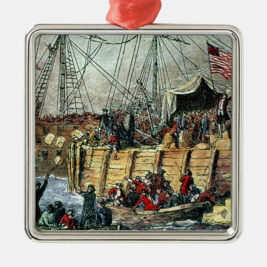 The Boston Tea Party, 16th December 1773 Metal Ornament | Zazzle.com