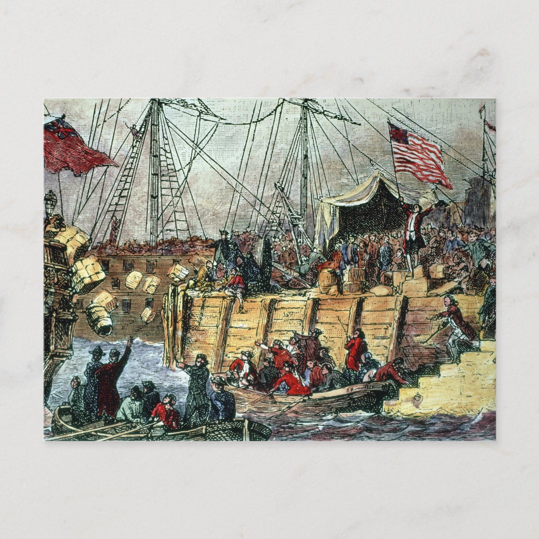 The Boston Tea Party, 16th December 1773 Postcard | Zazzle