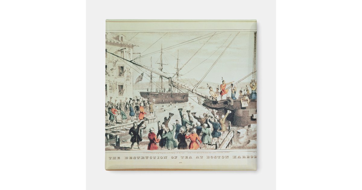 The Boston Tea Party, 1846 Magnet | Zazzle