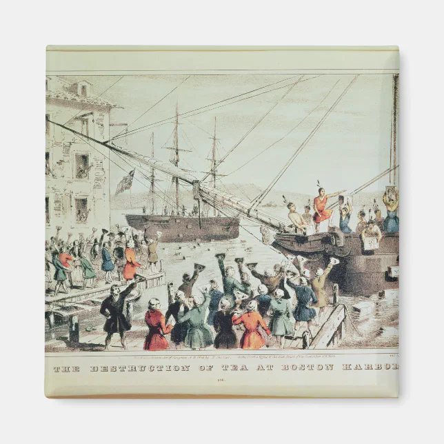 The Boston Tea Party, 1846 Magnet | Zazzle