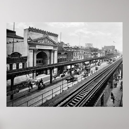 The Bowery, NYC, 1900 Poster | Zazzle.com