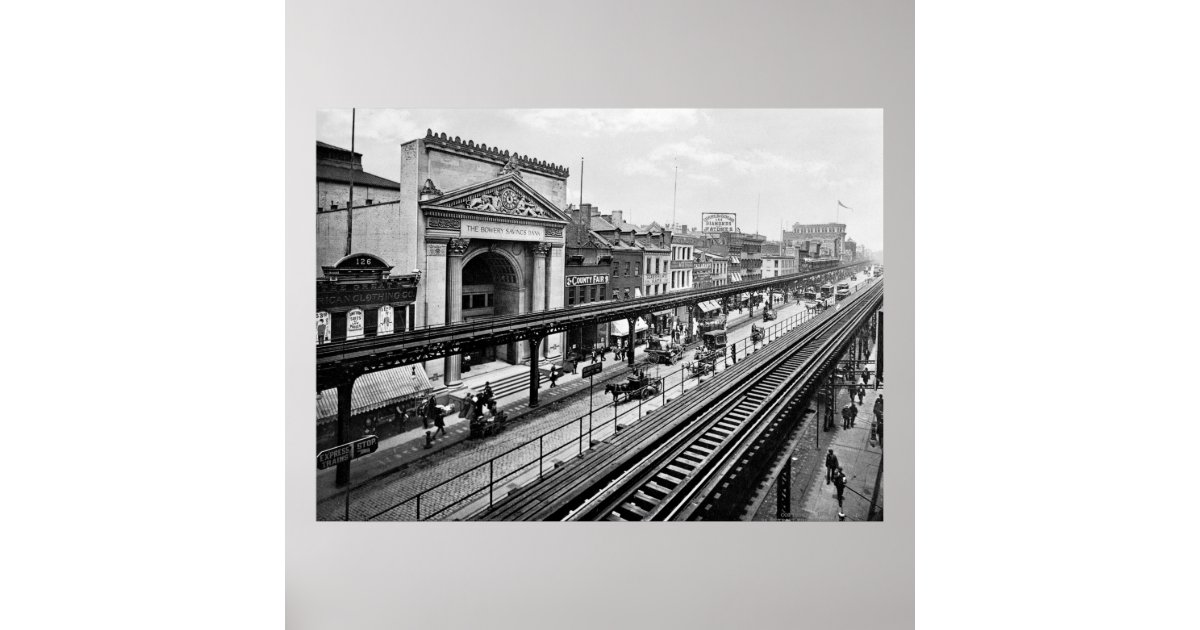 The Bowery, NYC, 1900 Poster | Zazzle