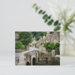 The bridge in Castle Combe, UK postcard | Zazzle
