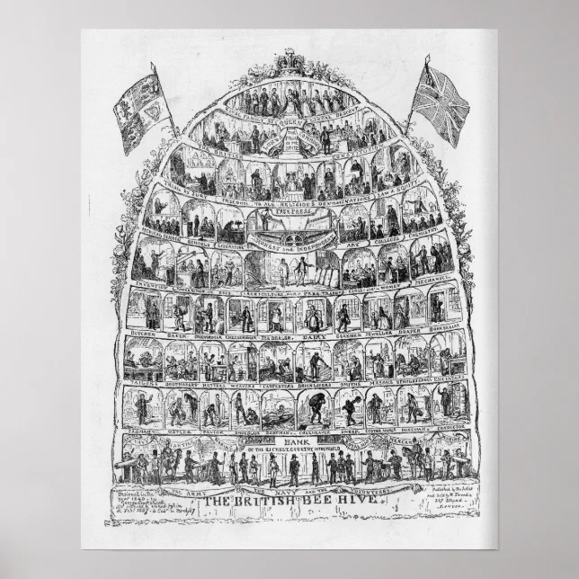 The British Beehive, 1867 Poster | Zazzle