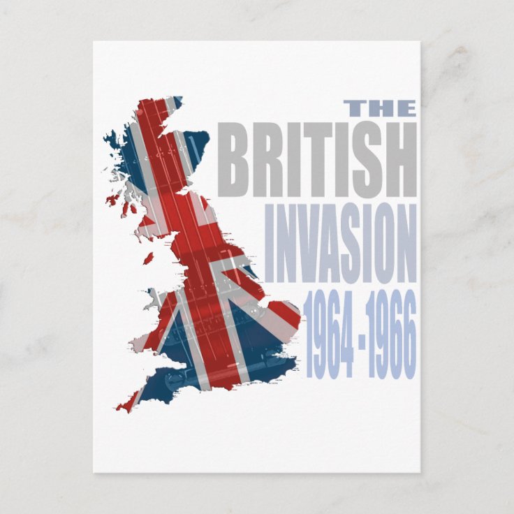 The British Invasion 1964-1966 Postcard | Zazzle