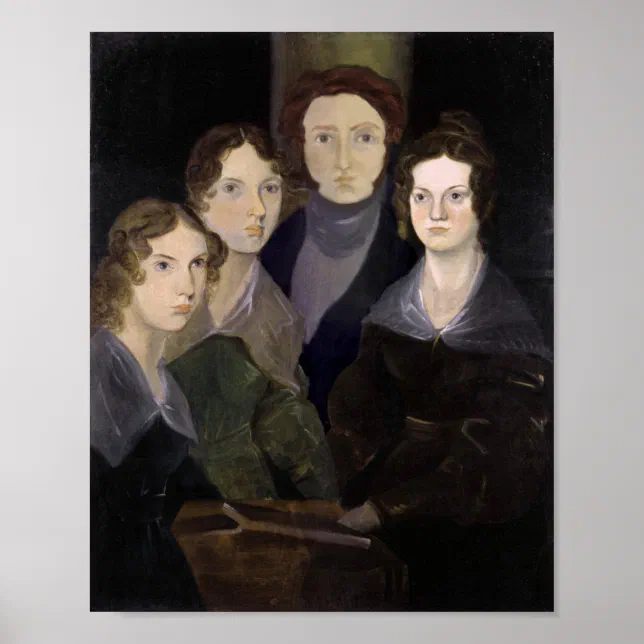 The Bronte Family Pillar Portrait Restoration Poster | Zazzle