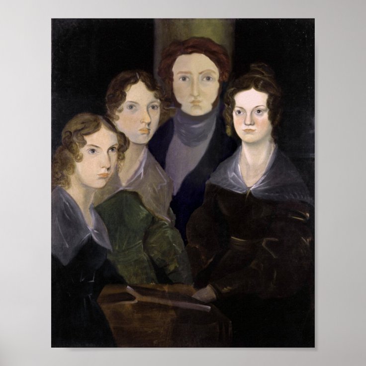The Bronte Family Pillar Portrait Restoration Poster | Zazzle